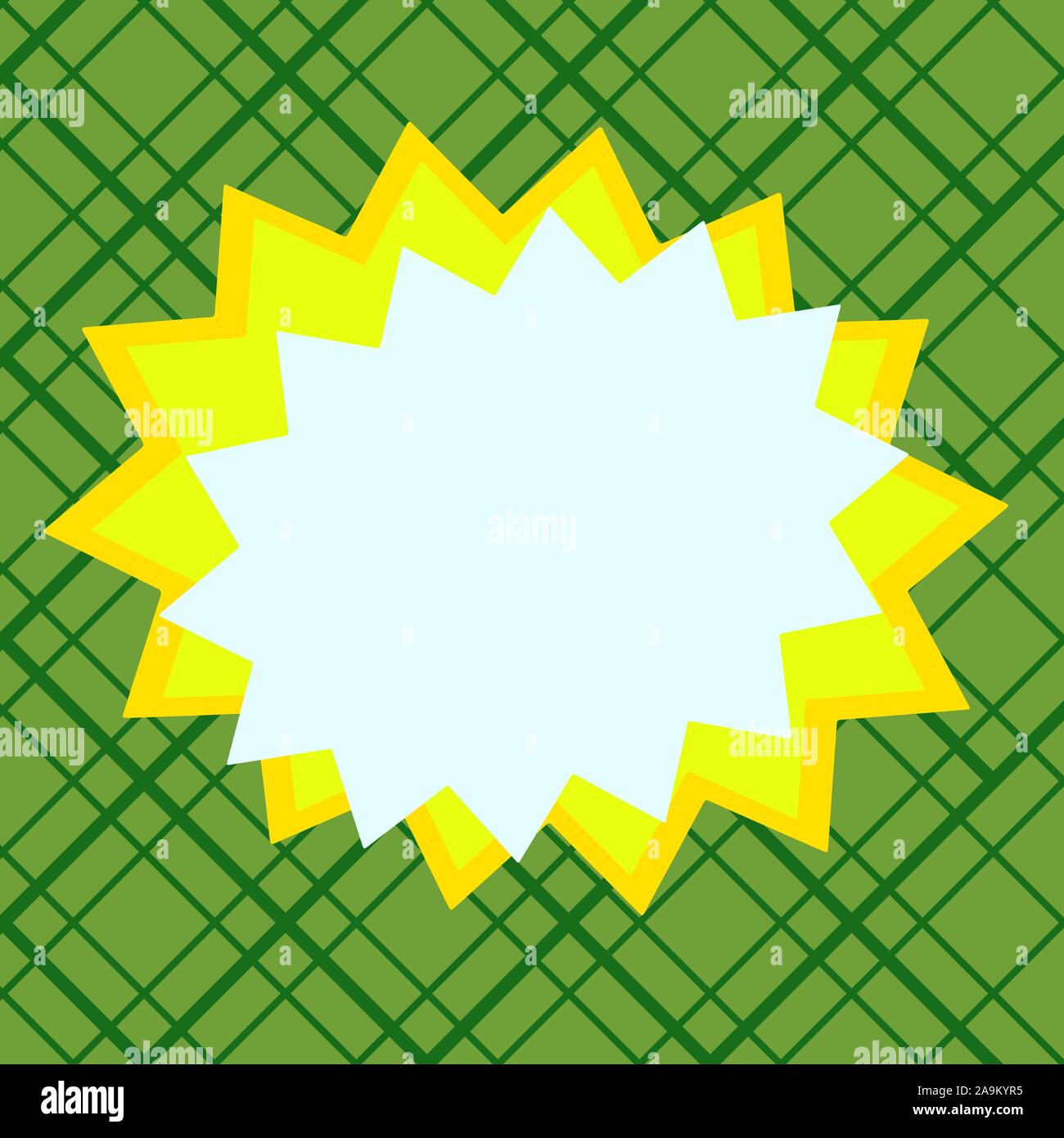 Asymmetrical uneven shaped format pattern object outline multicolour ...