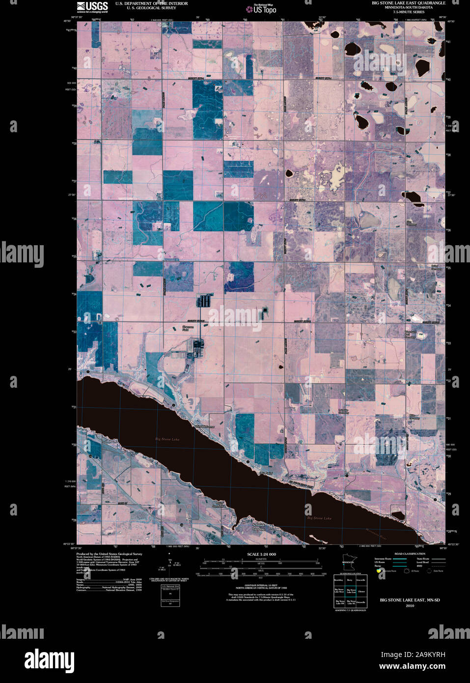 Big stone minnesota map hi-res stock photography and images - Alamy