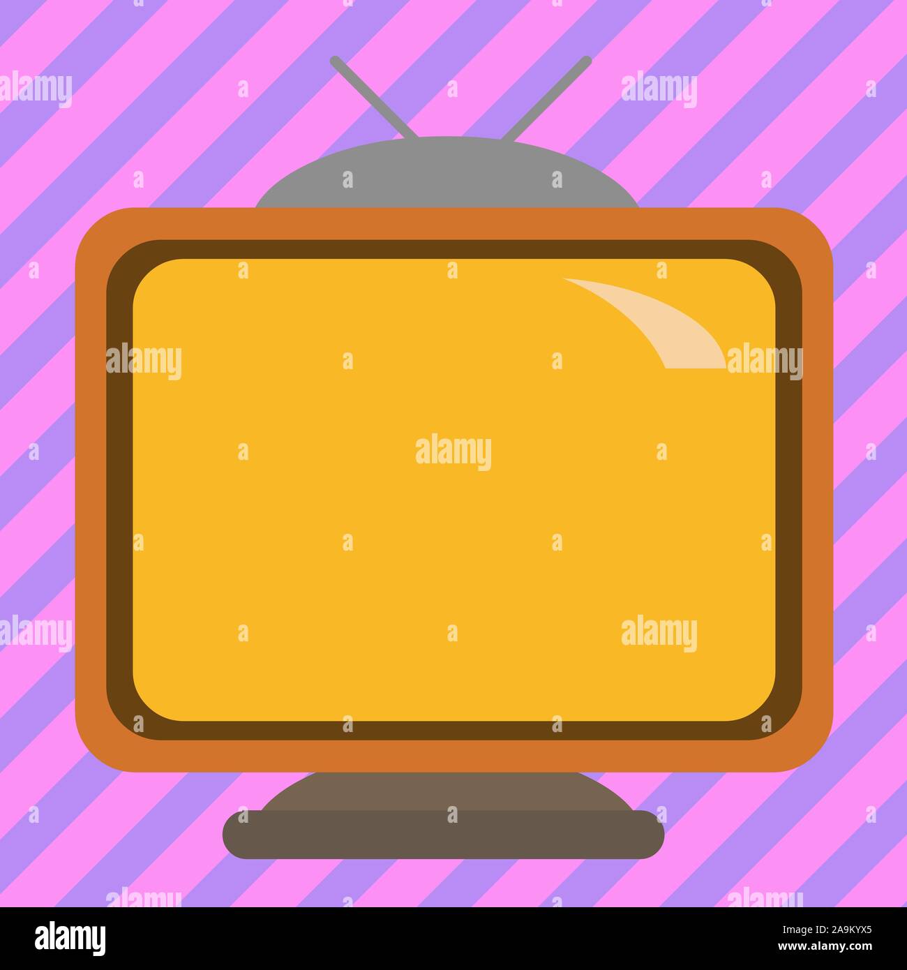 Square rectangle old multicoloured painting television picture wood ...