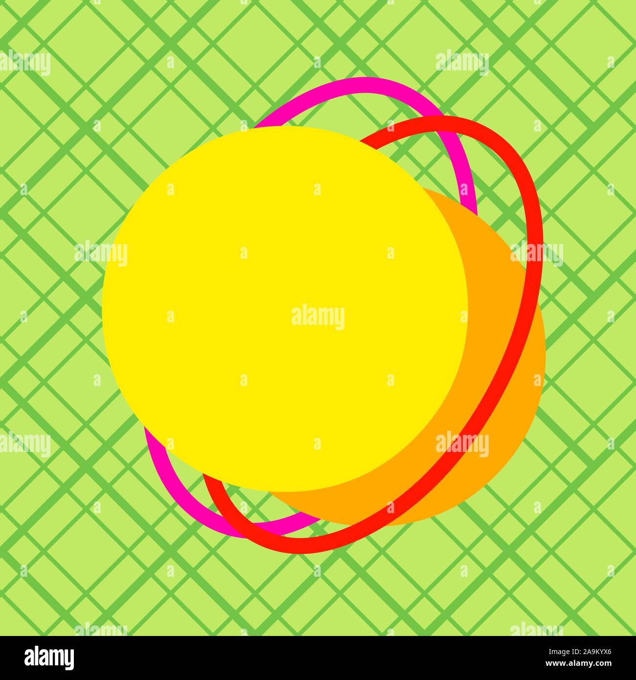 Asymmetrical uneven shaped format pattern object outline multicolour ...