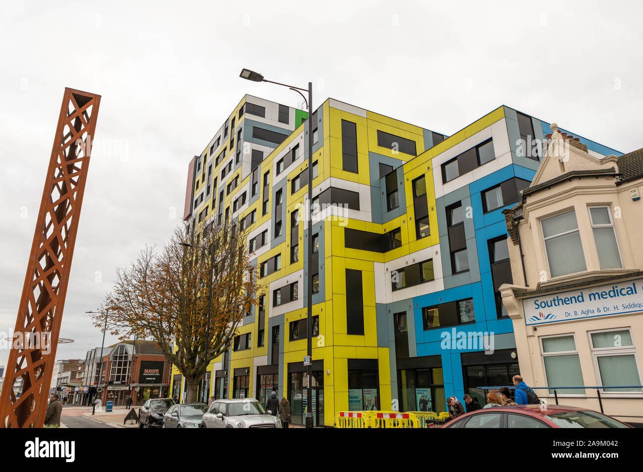 Student accommodation in tower blocks university of essex hi-res stock ...
