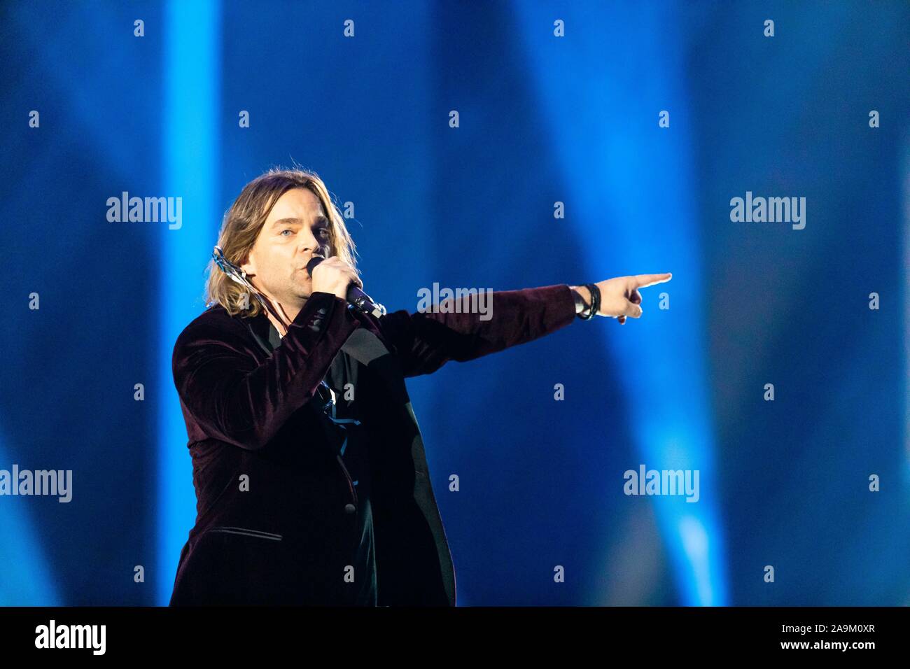 15 November 2019, Baden-Wuerttemberg, Offenburg: The musicians of the ...