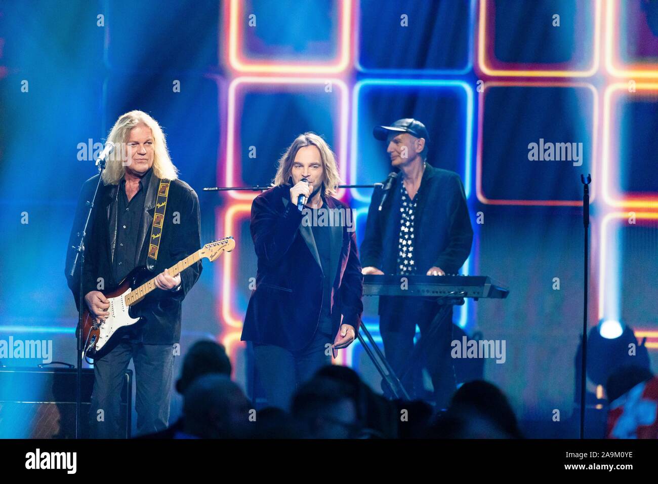 15 November 2019, Baden-Wuerttemberg, Offenburg: The musicians of the ...