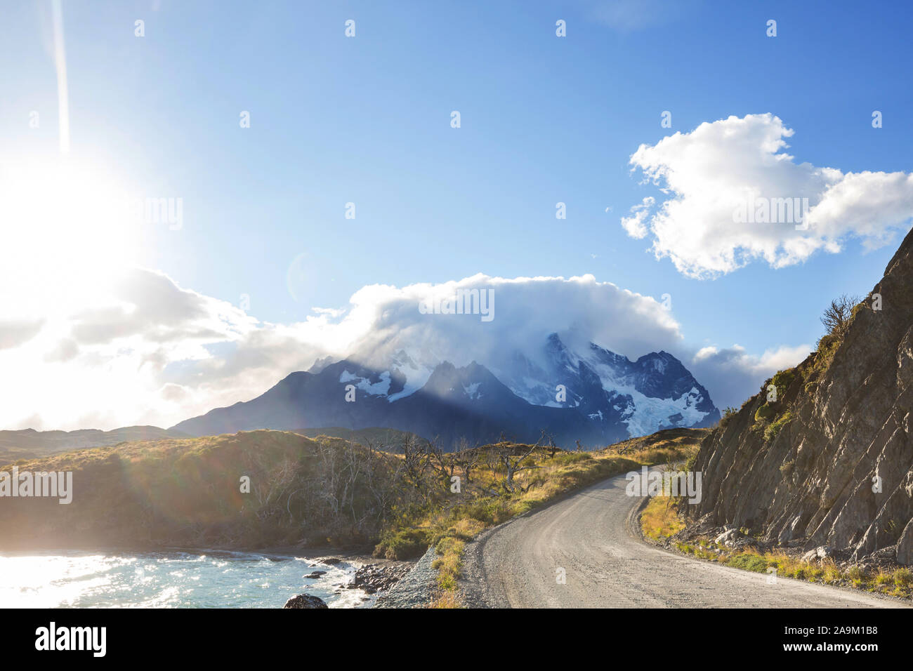 Beautiful mountain landscapes in Torres Del Paine National Park, Chile ...