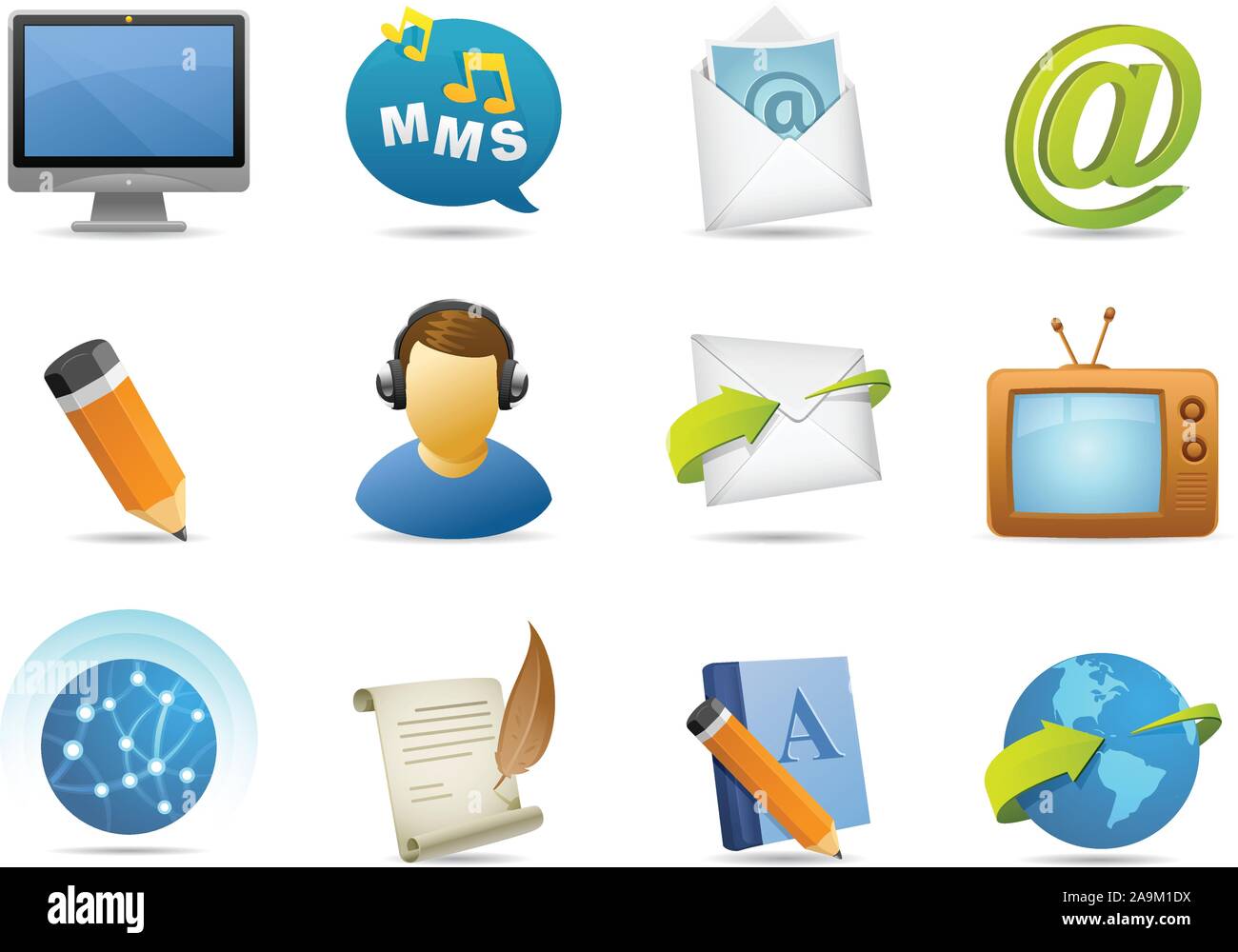 communication icons. part of milo icon set Stock Vector Image & Art - Alamy