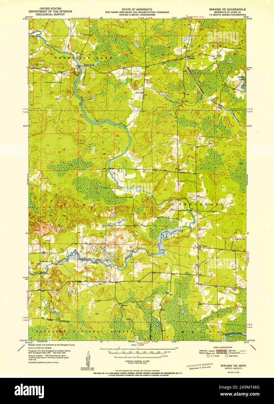 Map of biwabik hi-res stock photography and images - Alamy