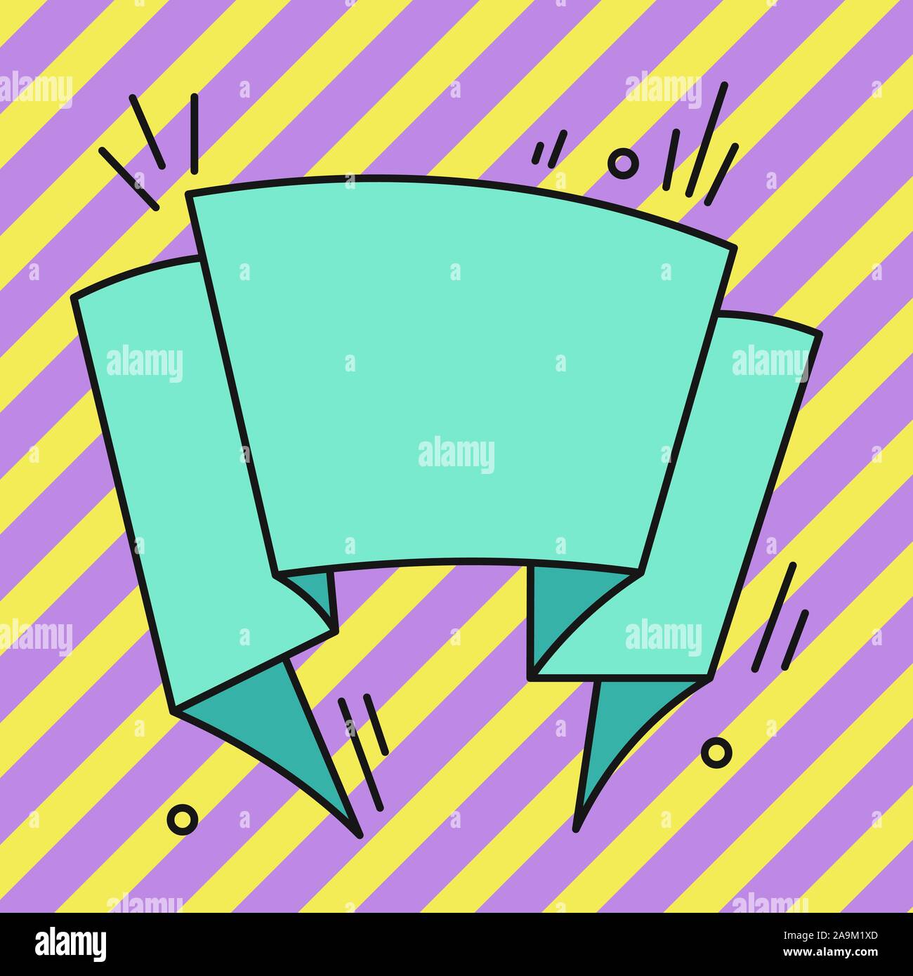 Asymmetrical uneven shaped format pattern object outline multicolour ...