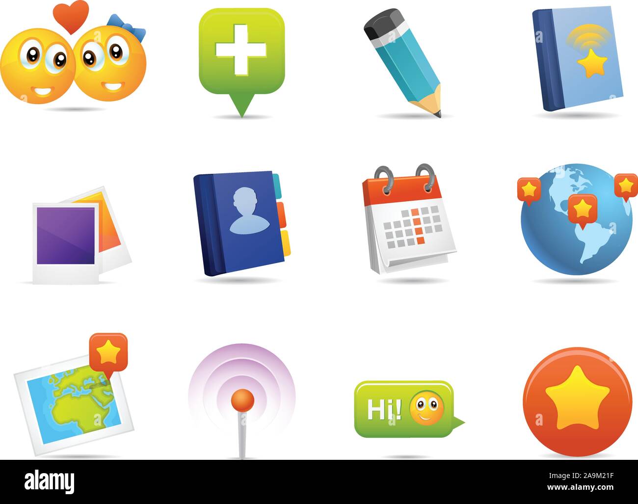 social media icons #2. part of milo icon set Stock Vector Image & Art ...