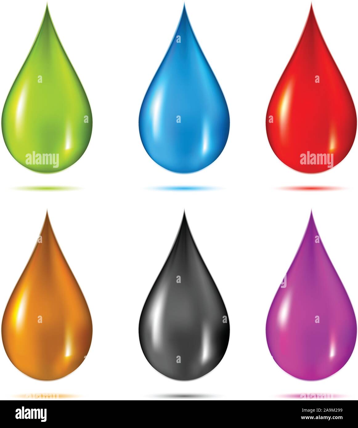 Refraction in drops Stock Vector Images - Alamy
