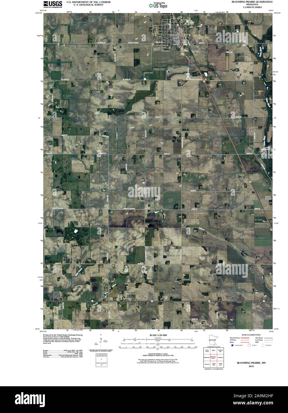 Blooming prairie map Cut Out Stock Images & Pictures - Alamy