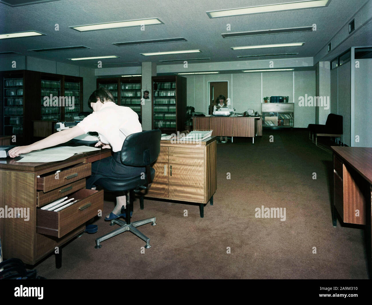1980s office hi-res stock photography and images - Alamy