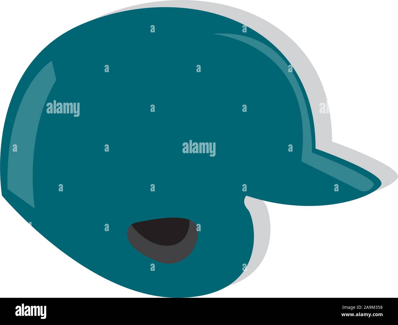 Isolated baseball helmet. Softball play - Vector illustration Stock ...