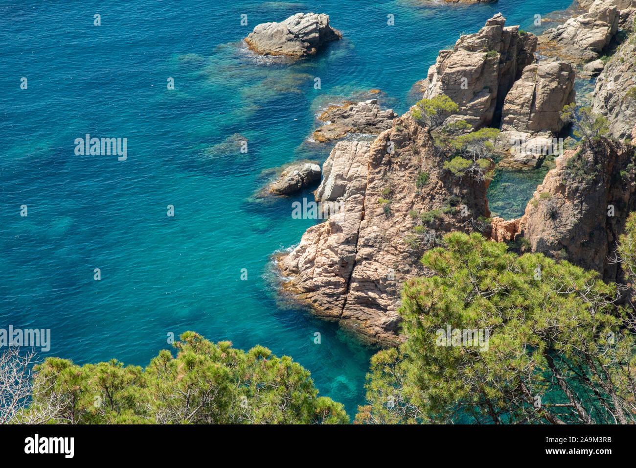 Spain, Europe, Catalonia, Costa Brava Coast, Tossa de Mar, town, Tossa ...