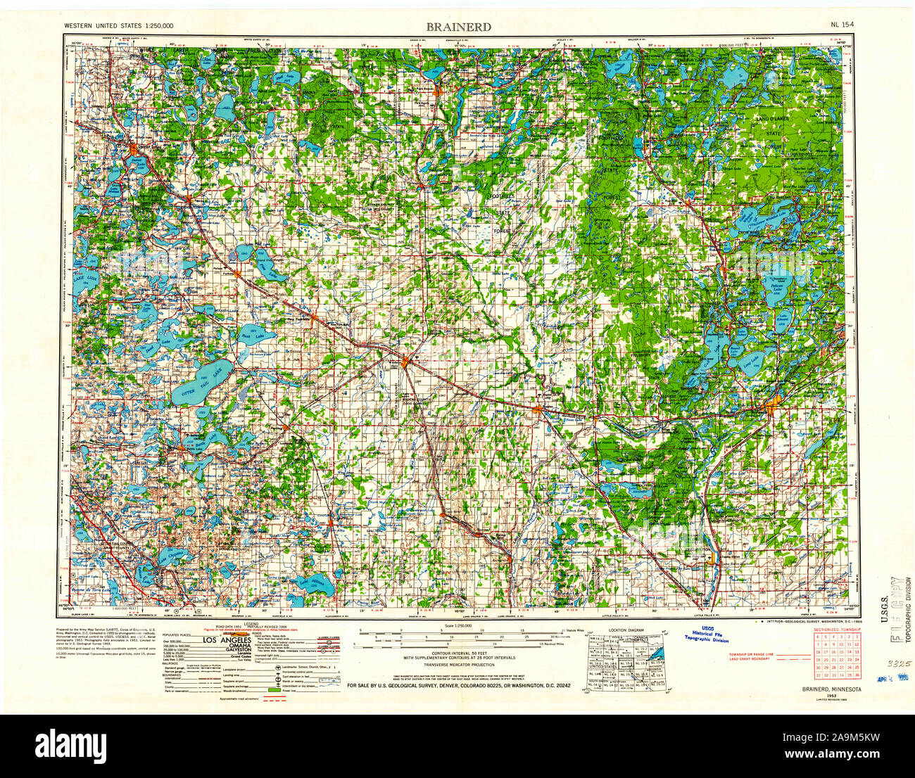 Brainerd map hi-res stock photography and images - Alamy