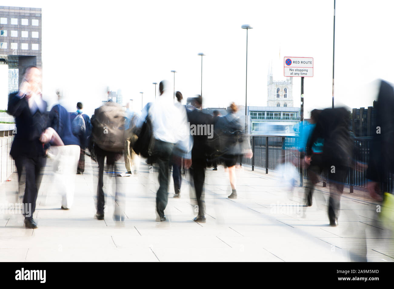 High speed walking office workers hi-res stock photography and images ...