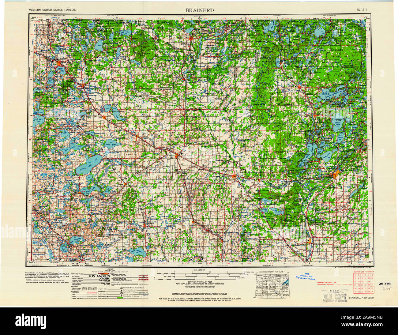 Brainerd map hi-res stock photography and images - Alamy