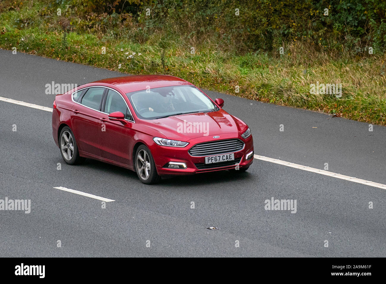 2017 red Ford Mondeo Titanium Edition; UK Vehicular traffic, transport ...