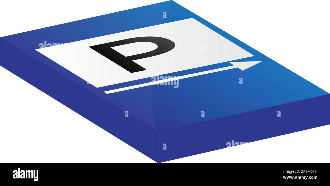 Isolated 3D traffic signal. Parking indication - Vector Stock Vector ...