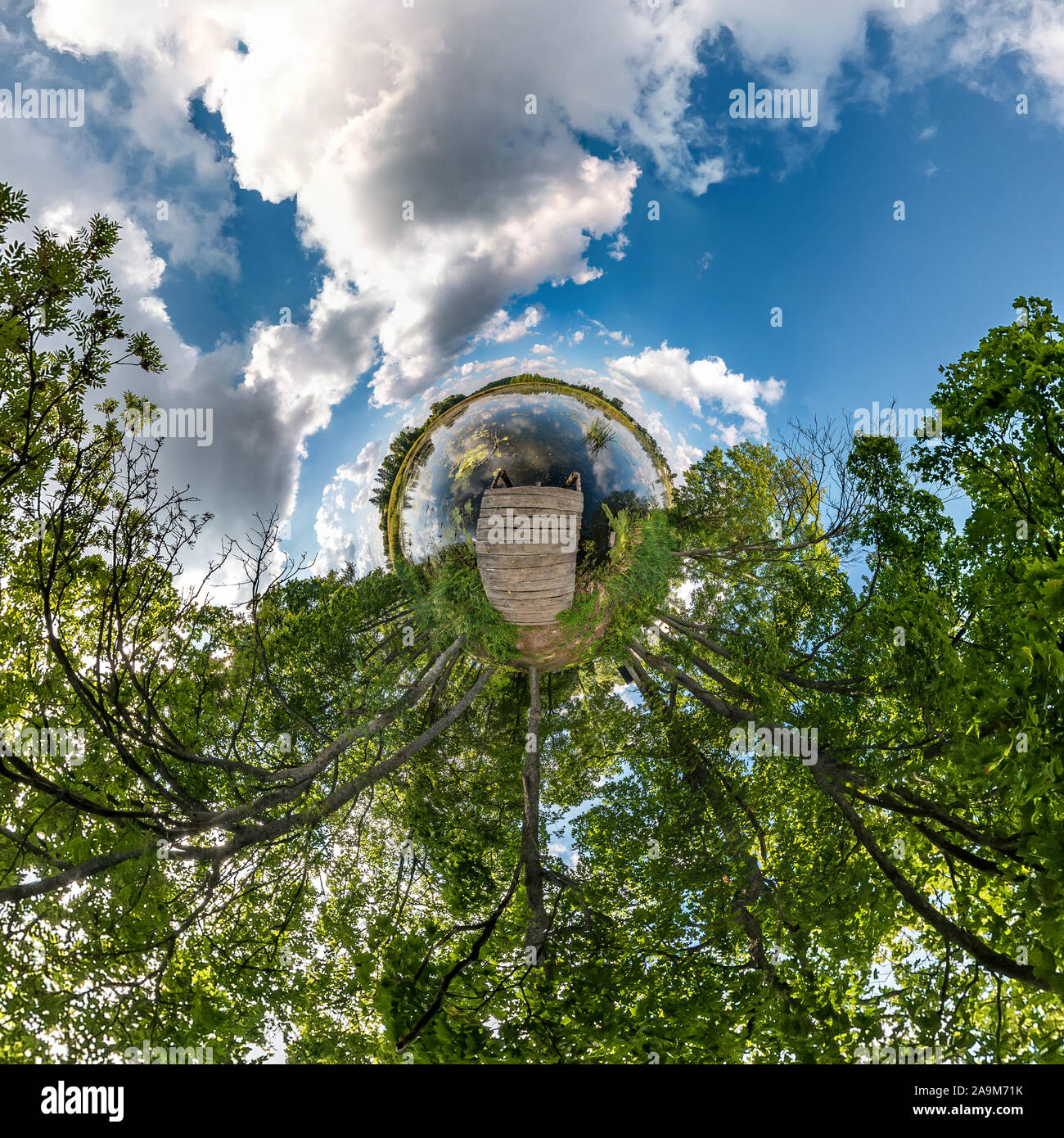 Little planet transformation of spherical panorama 360 degrees ...