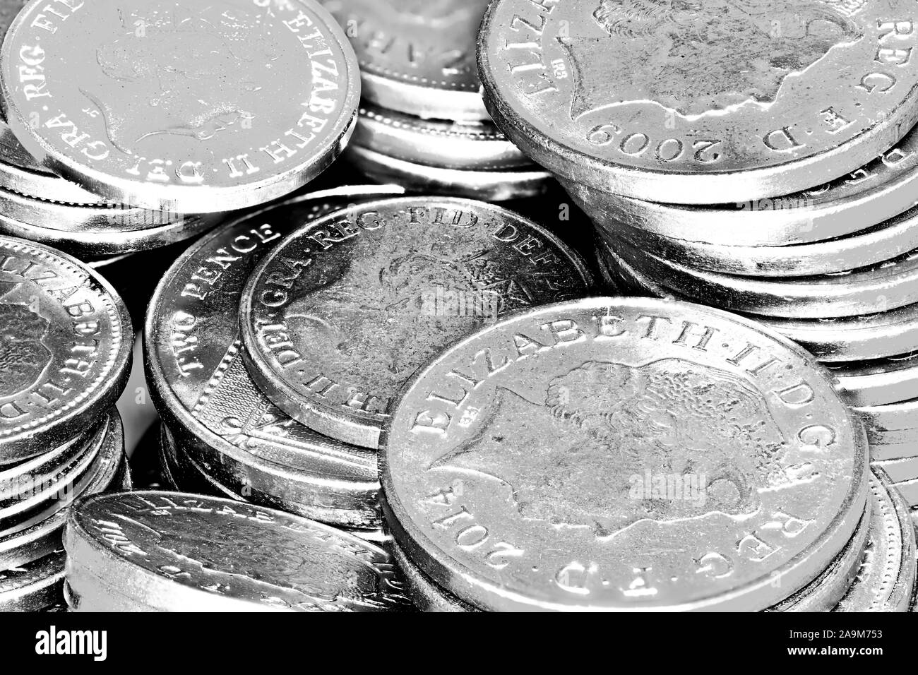 Silver plata money coins Stock Photo - Alamy