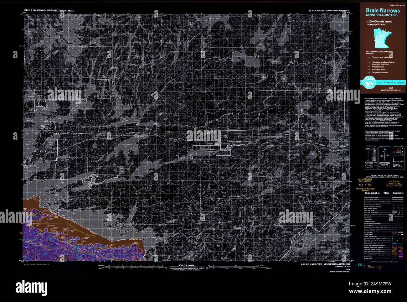 Map of brule hi-res stock photography and images - Alamy