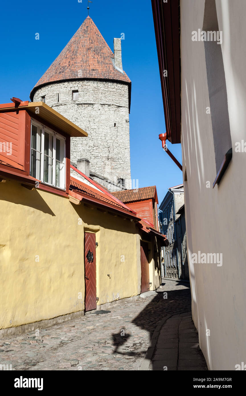 One of traditional house in old tallinn hi-res stock photography and ...