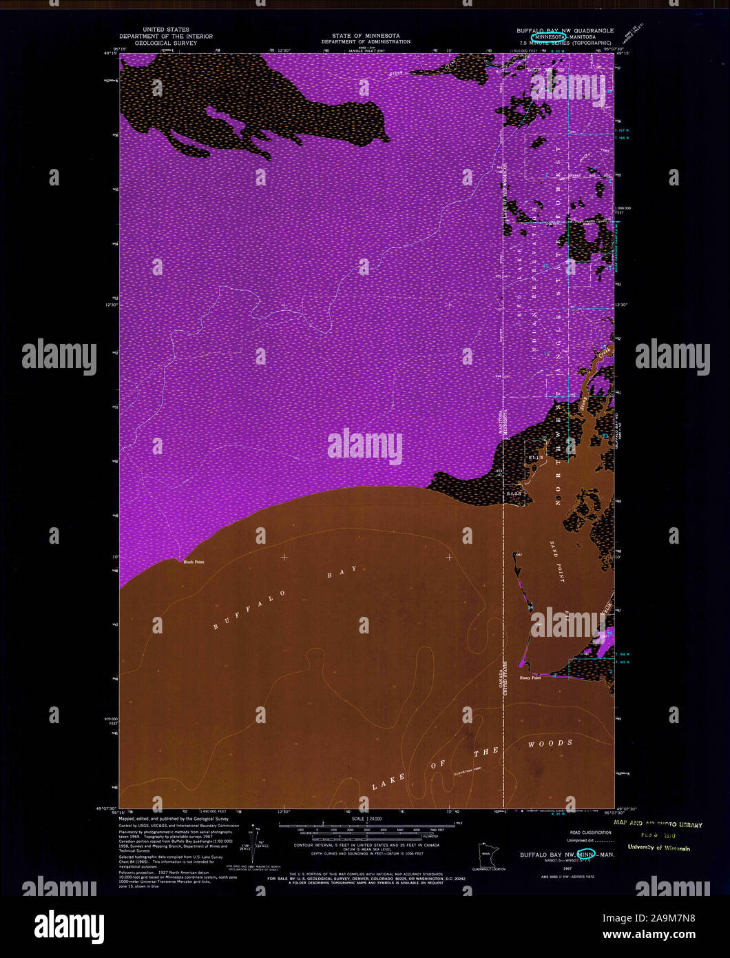 Buffalo minnesota map hi-res stock photography and images - Alamy