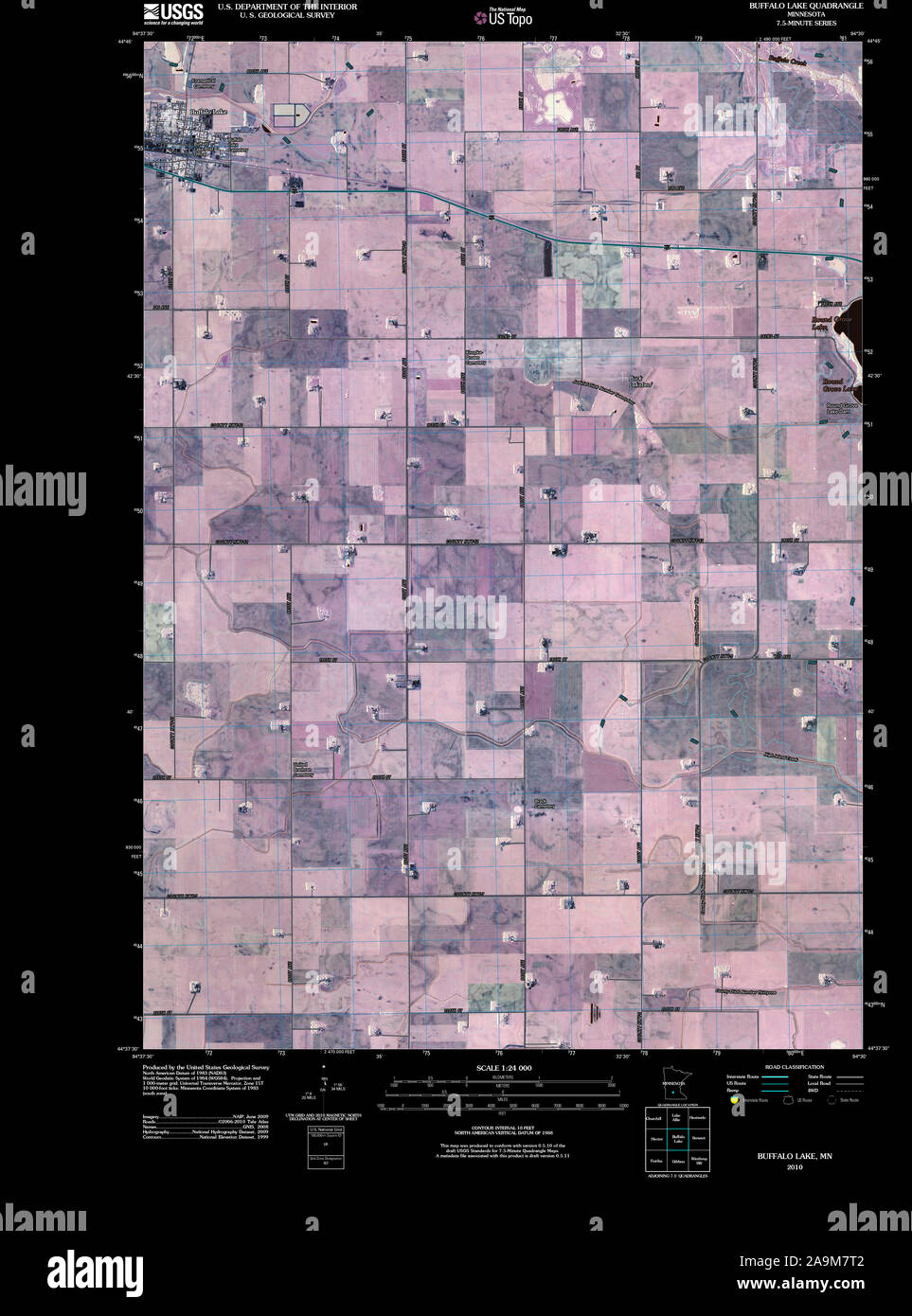 Buffalo minnesota map hi-res stock photography and images - Alamy