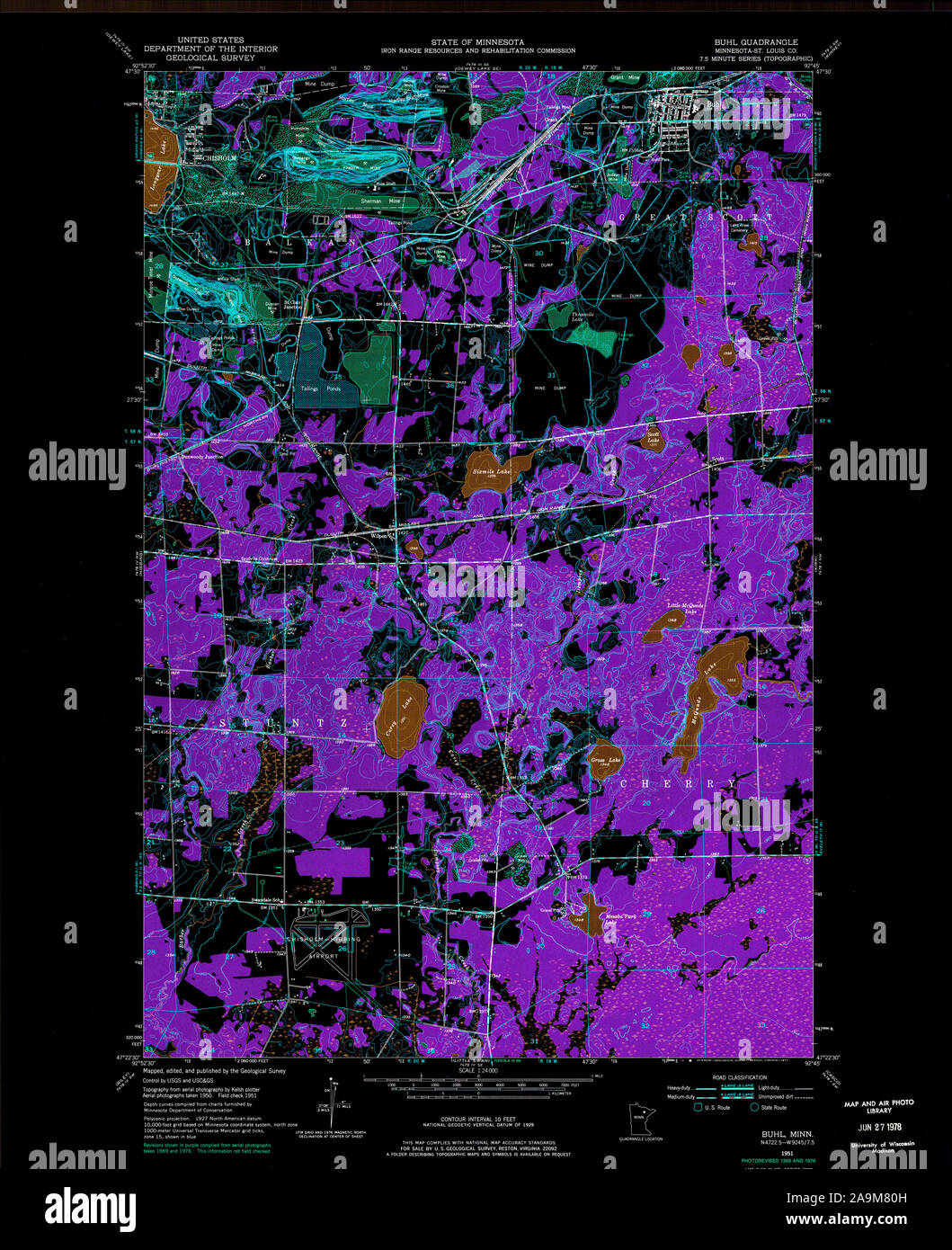 Map of buhl hi-res stock photography and images - Alamy