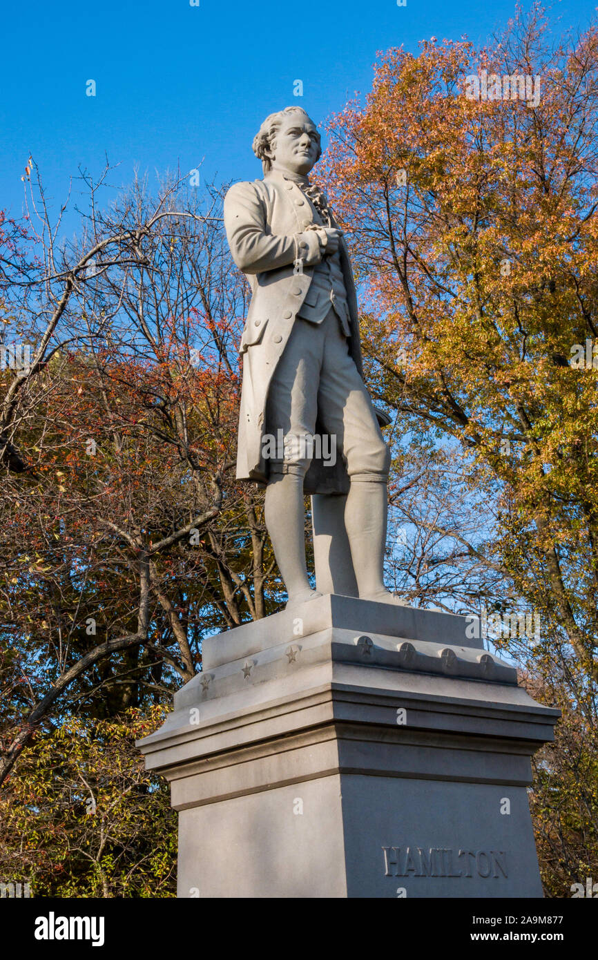Granite Standing figure (over life-size) of Alexander Hamilton is a ...
