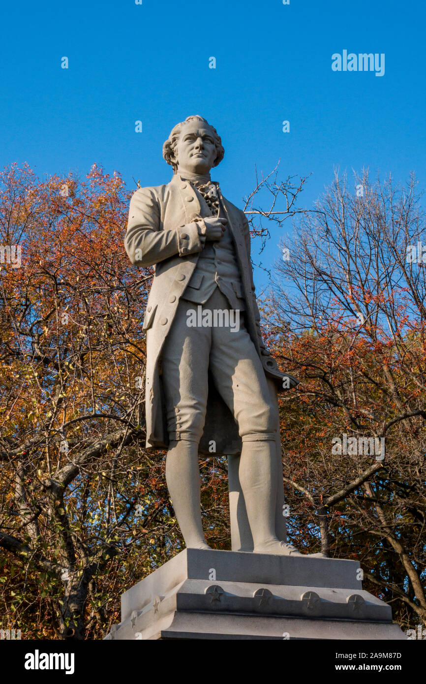 Granite Standing figure (over life-size) of Alexander Hamilton is a ...