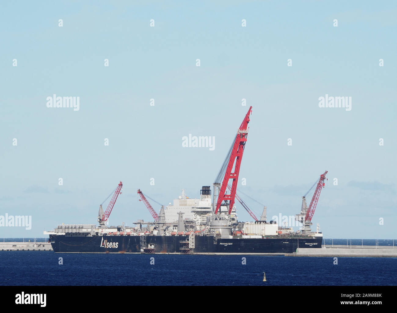 The pioneering spirit ship Stock Photo - Alamy