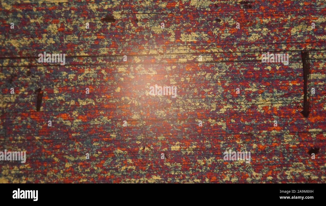 heat tinted micrograph of rolled copper at 300x magnification showing ...