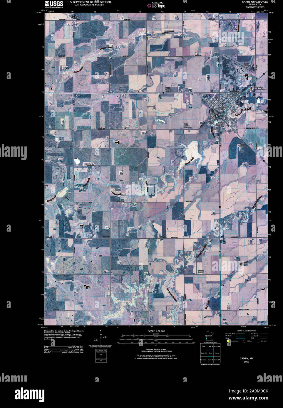Map of canby minnesota hi-res stock photography and images - Alamy
