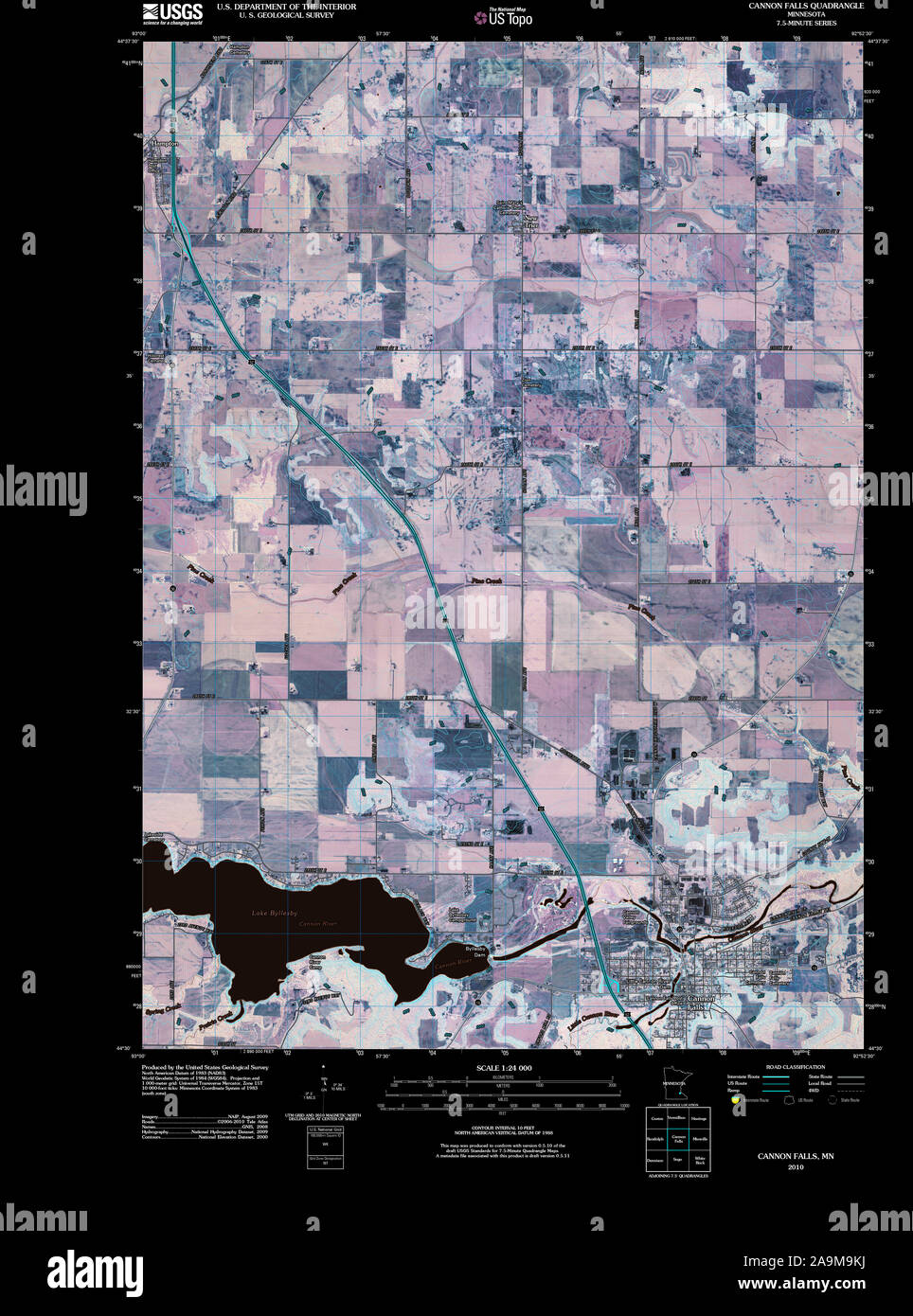 Map of cannon falls hi-res stock photography and images - Alamy