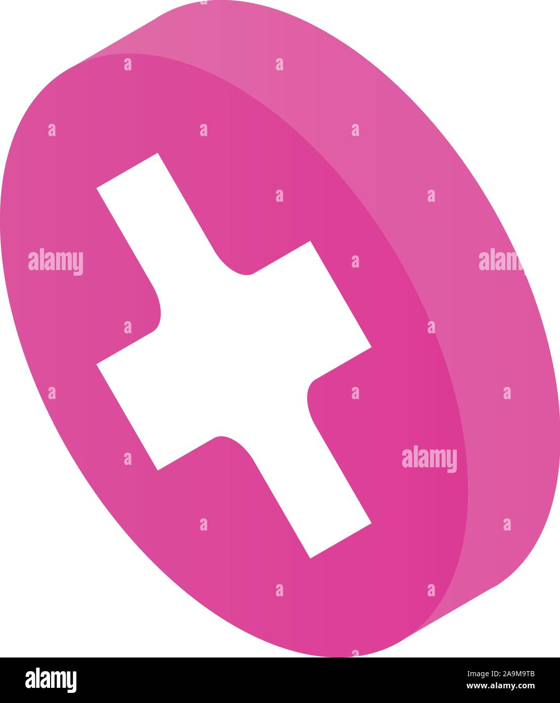 Cross circle icon, isometric style Stock Vector Image & Art - Alamy