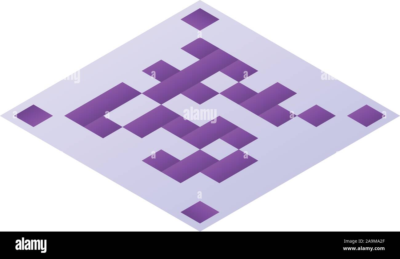 Qr code icon, isometric style Stock Vector Image & Art - Alamy