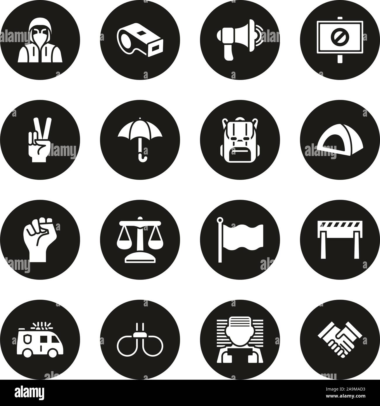 Peaceful protest logo Cut Out Stock Images & Pictures - Alamy