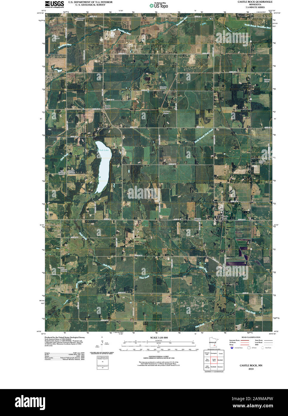 Rock minnesota map hi-res stock photography and images - Alamy