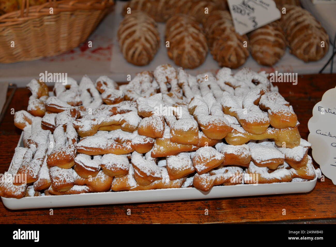 Traditional bugnes Specialty of Savoie Mercury France Stock Photo - Alamy