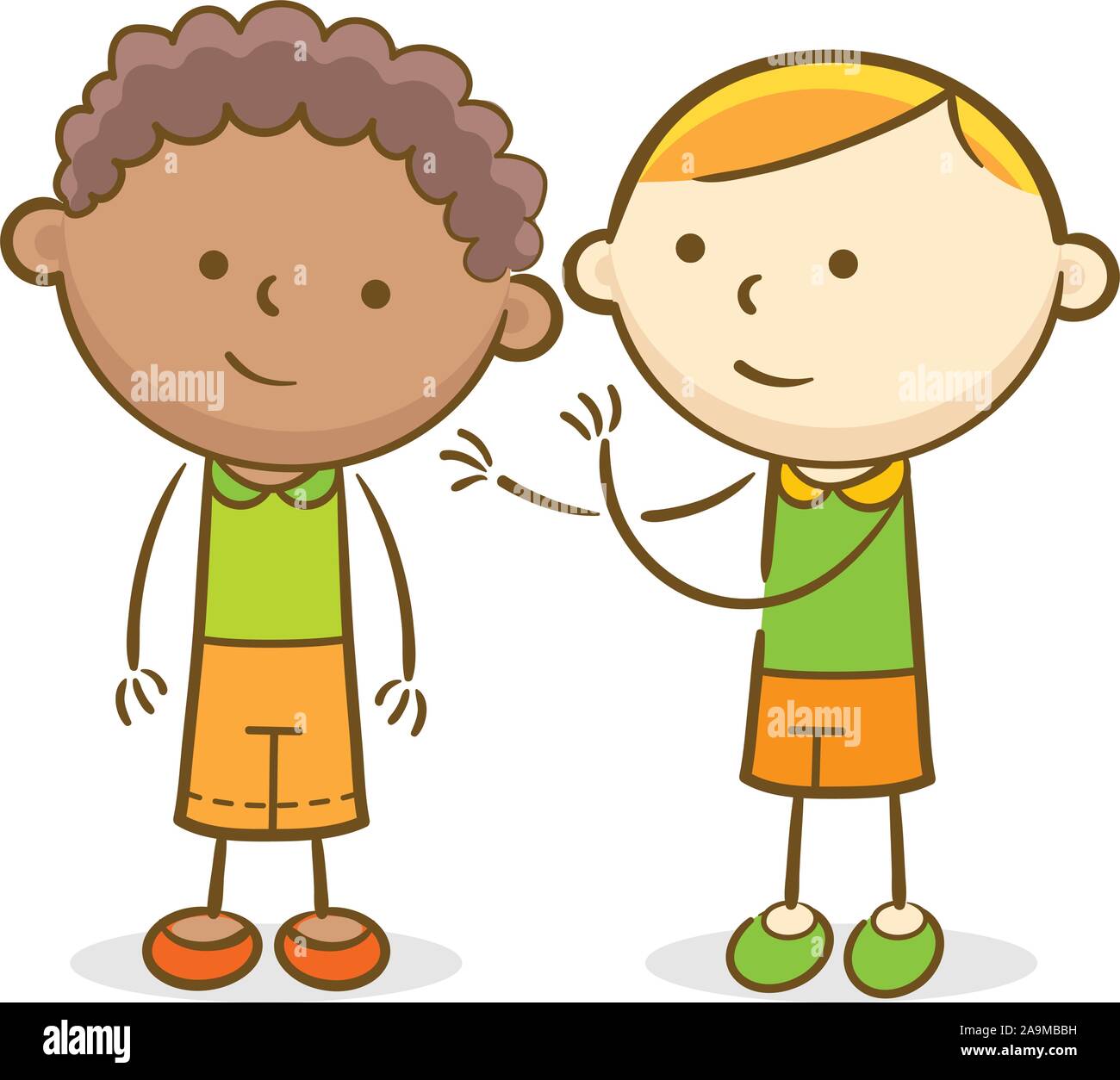 Telling Secrets Clip Art