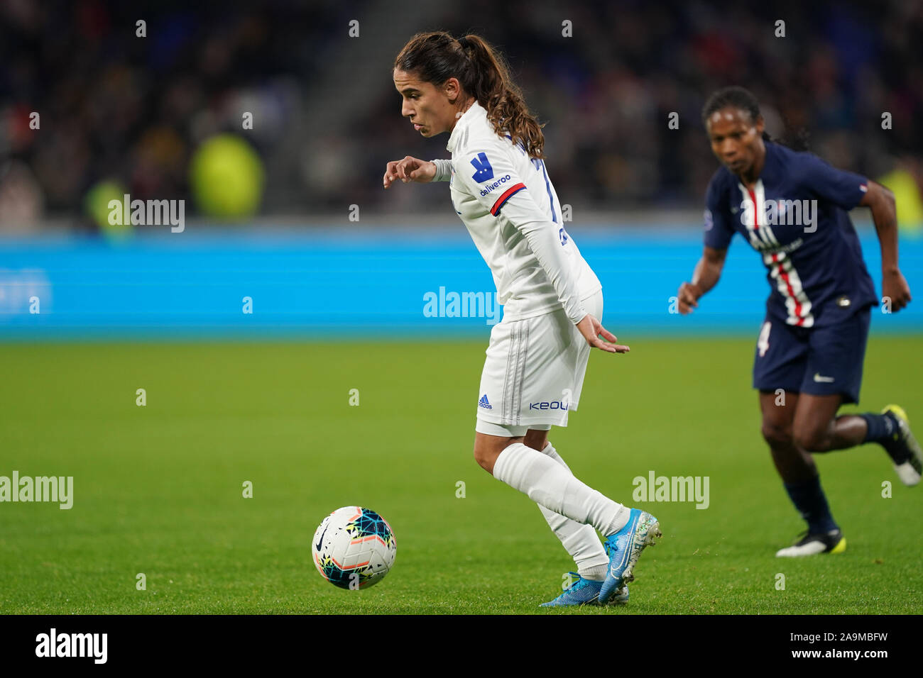 LYON, FRANCE - NOVEMBER 16: Amel Majri of Olympique Lyonnais on the ...