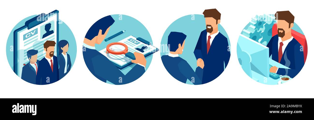 Employment vector vectors hi-res stock photography and images - Alamy