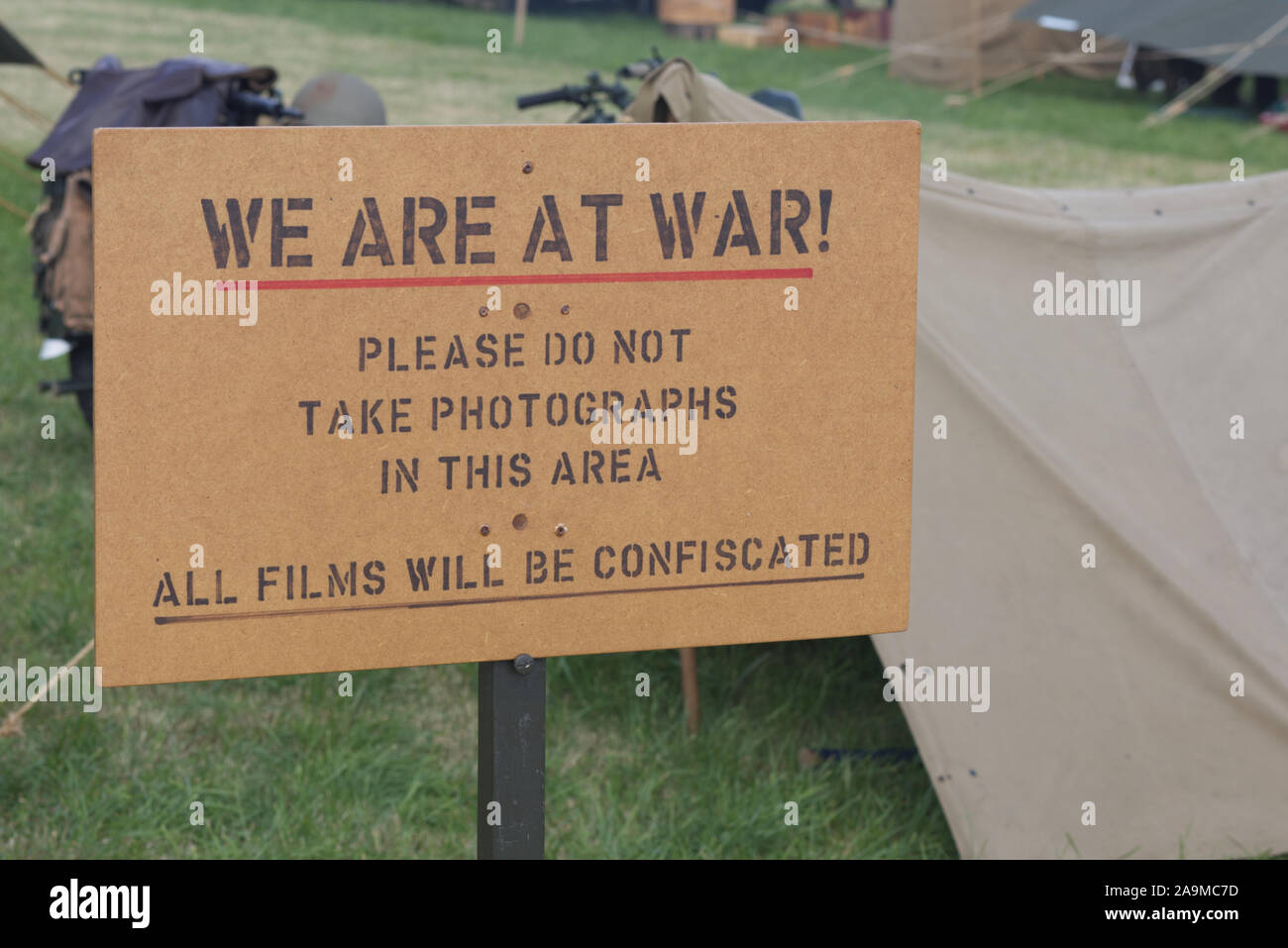 we are at war, please do not take photographs in this area, all films ...
