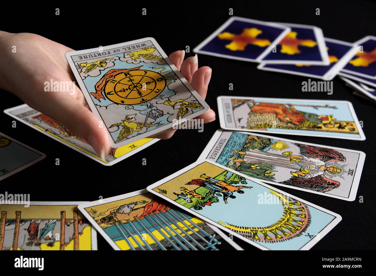 Bangkok,Thailand,november.13.19. Tarot cartomancy. Cards for divination ...