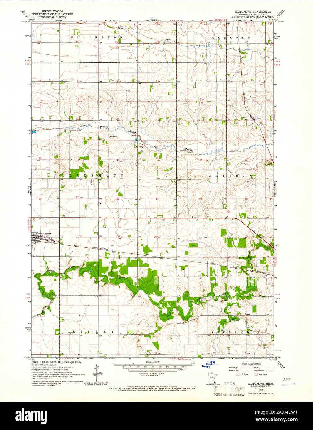 Map of claremont hi-res stock photography and images - Alamy