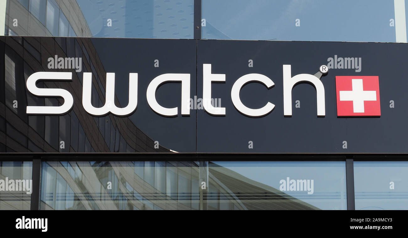 Swatch sign hi-res stock photography and images - Alamy