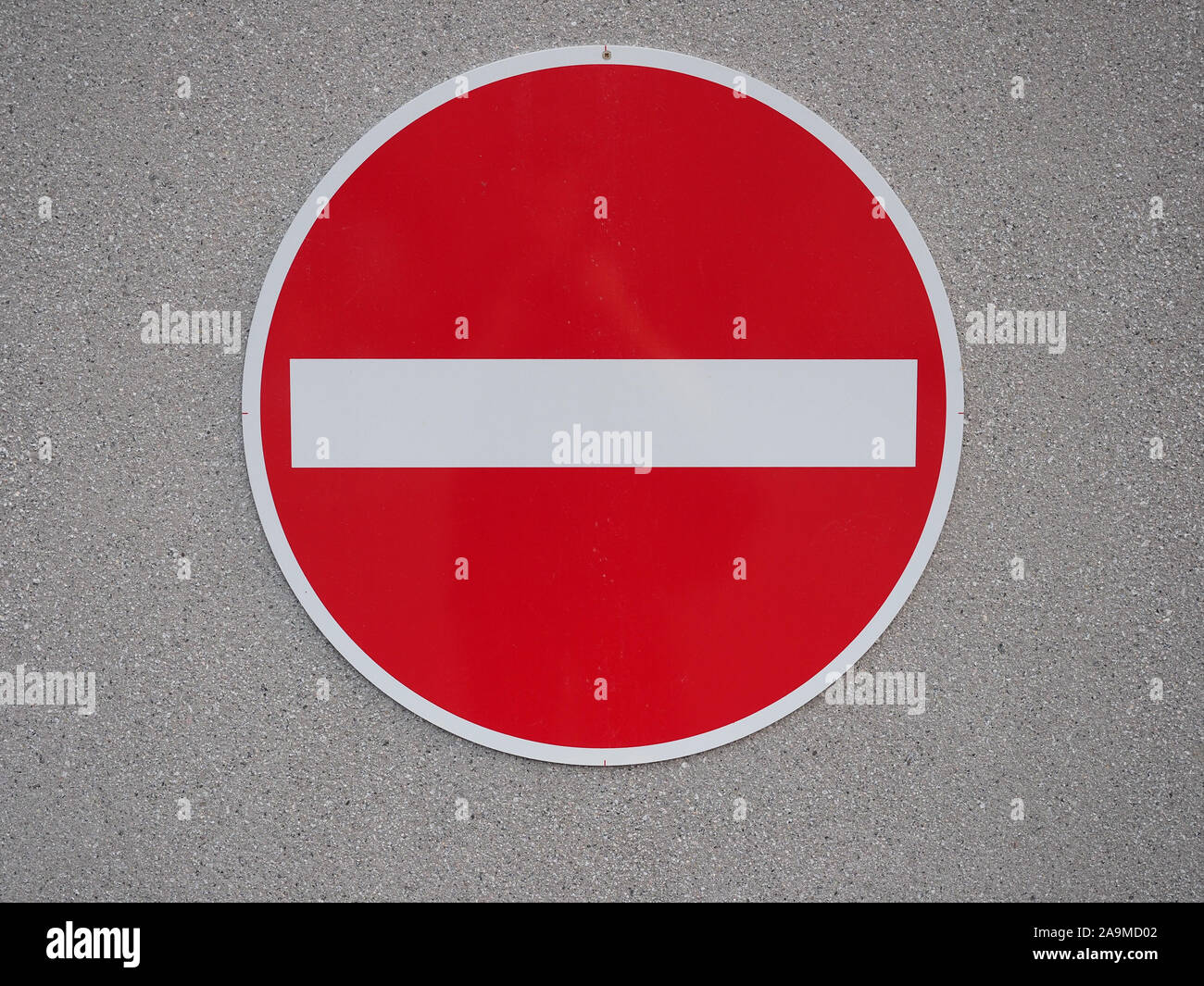 Regulatory signs, no entry for vehicular traffic sign Stock Photo - Alamy