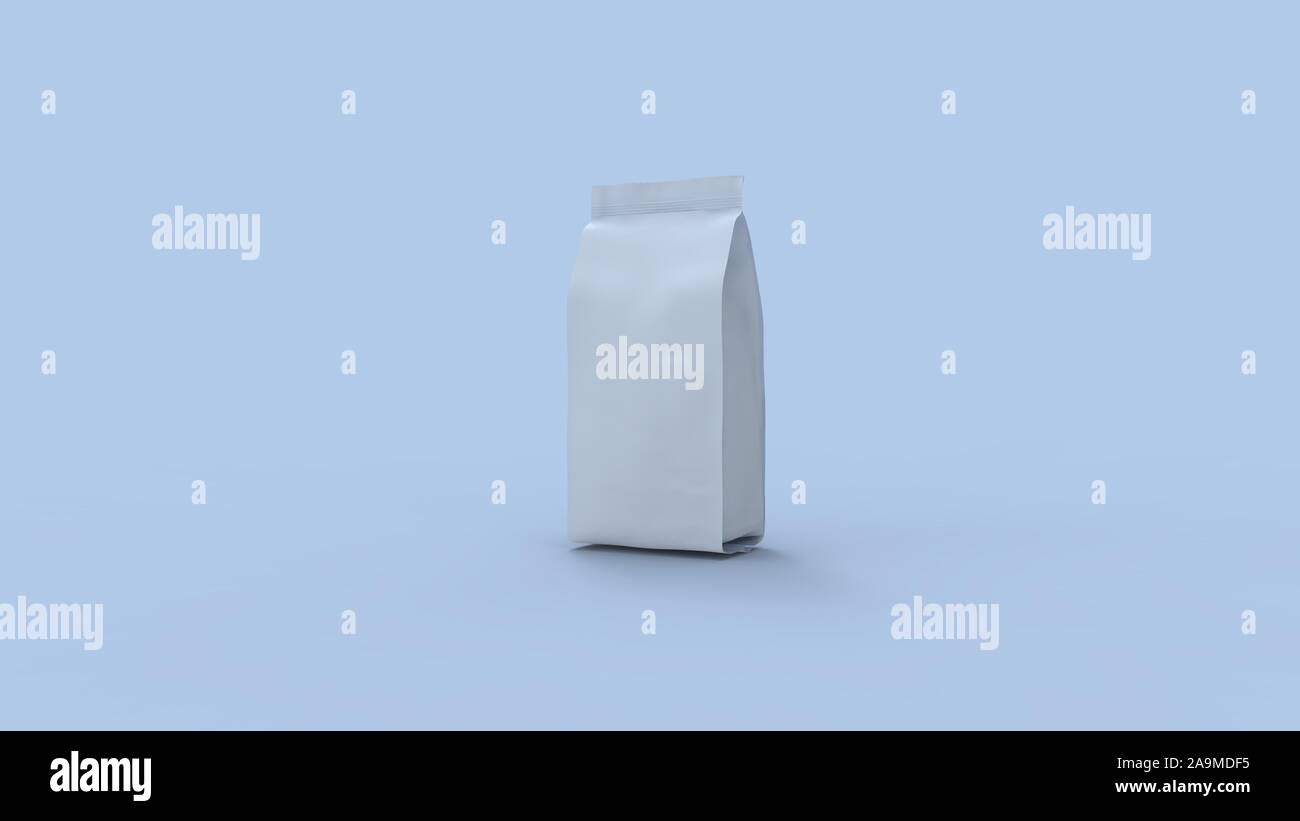 3d rendering of a pouch packaging isolated in studio background Stock ...