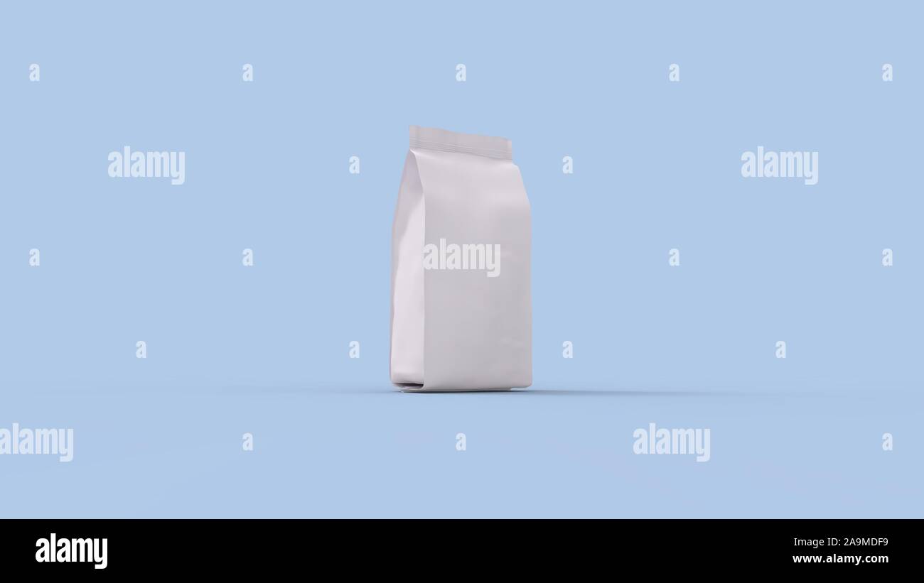 3d rendering of a pouch packaging isolated in studio background Stock ...